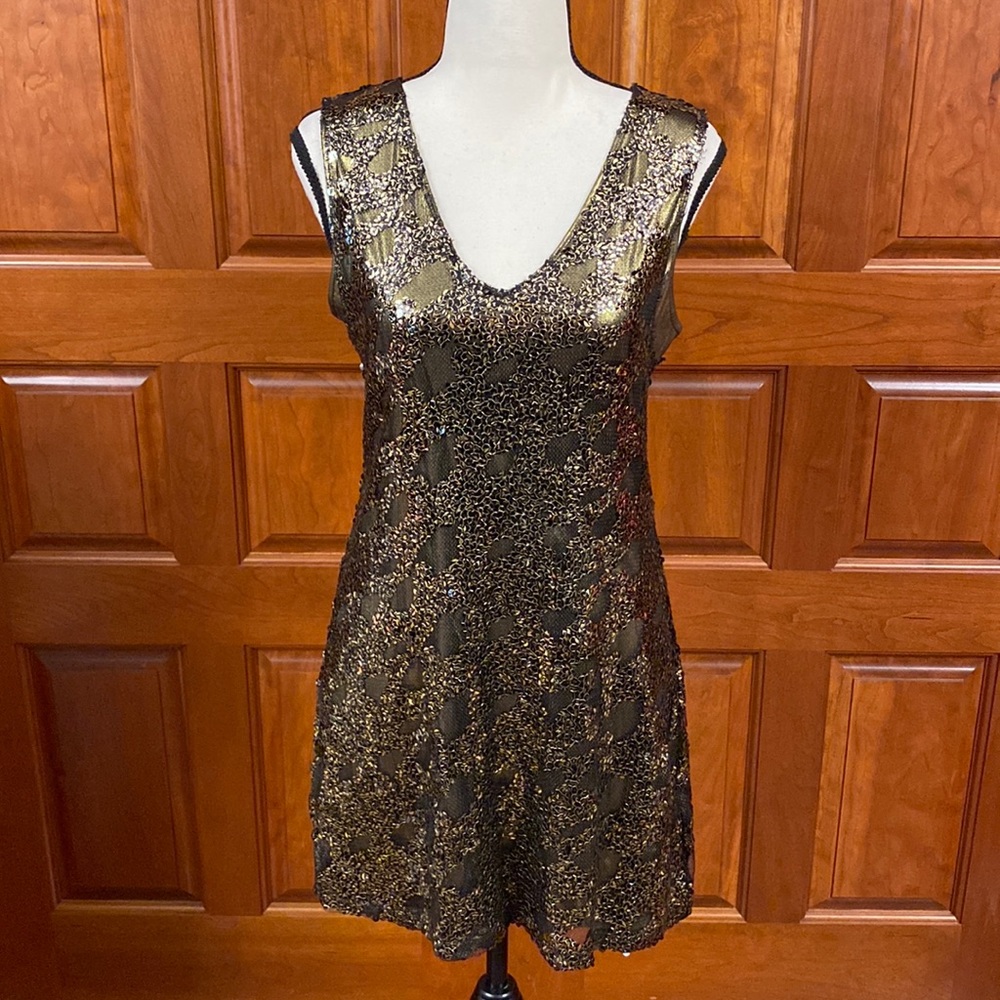 Bronze Express Sequined Dress - Gem